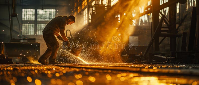 AI Generator Image of Construction Worker, Engineer Working on Welding ...