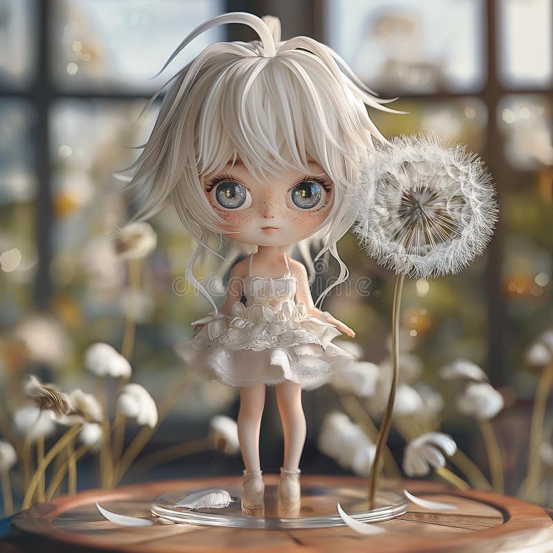 AI Generator Image of Cute Dolls, Stock Illustration - Illustration of ...