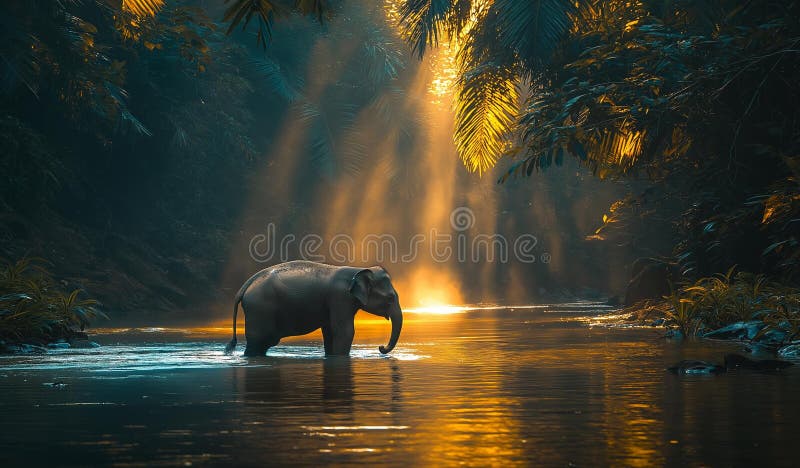 Animals Trees And Waterfalls