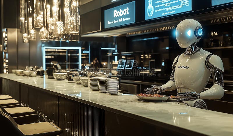 AI Generator Image of Futuristic and High-tech Visual for a "Robot AI ...