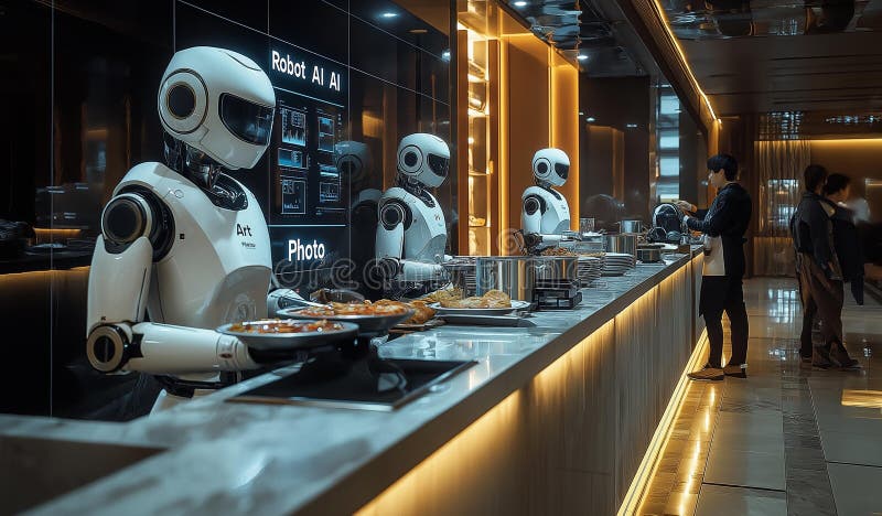 AI Generator Image of Futuristic and High-tech Visual for a "Robot AI ...