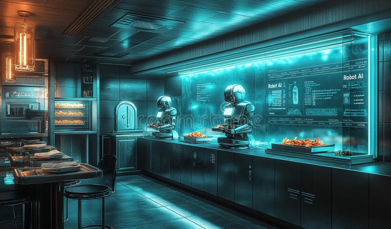 AI Generator Image of Futuristic and High-tech Visual for a "Robot AI ...