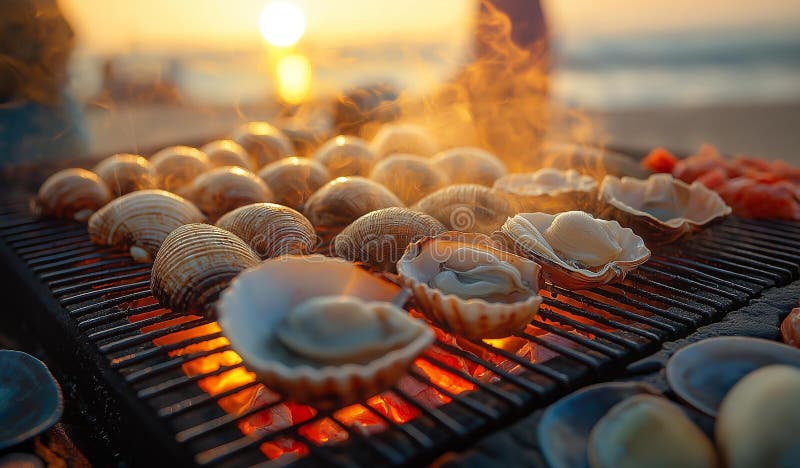 Shellfish Varieties Scallops Stock Illustrations – 10 Shellfish ...