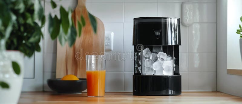 AI Generator Image of Ice Maker, Ice Maker Stock Illustration ...