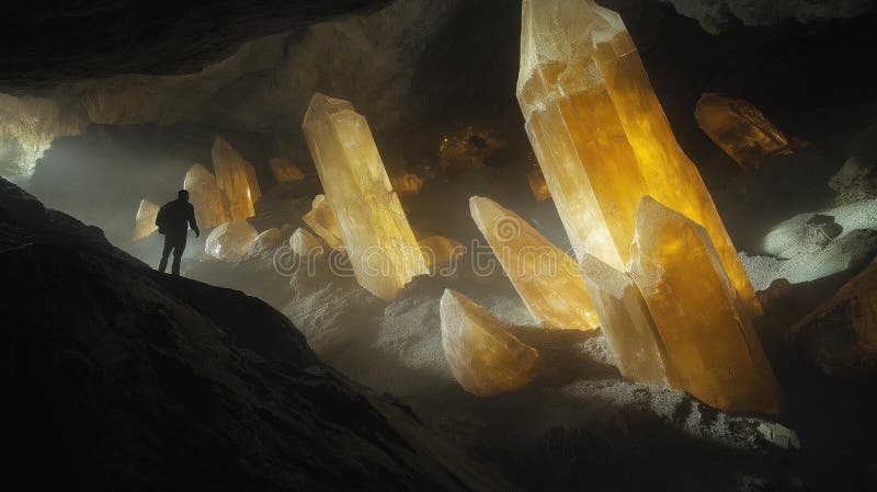 AI Generator Image of Inside the World Largest Crystal Cave. Stock ...