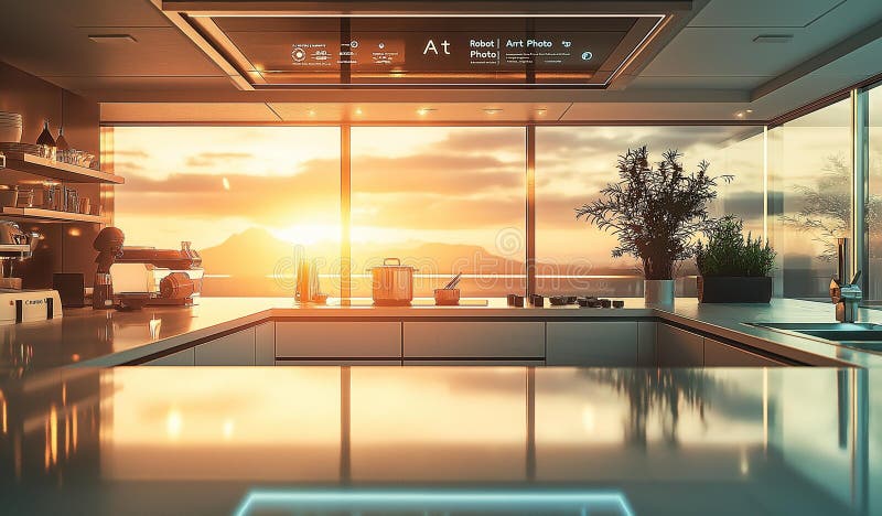 AI Generator Image of Modern Restaurants that Use AI Robot Technology ...