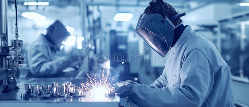 AI Generator Image of Production of Valves in a Vacuum Technology ...