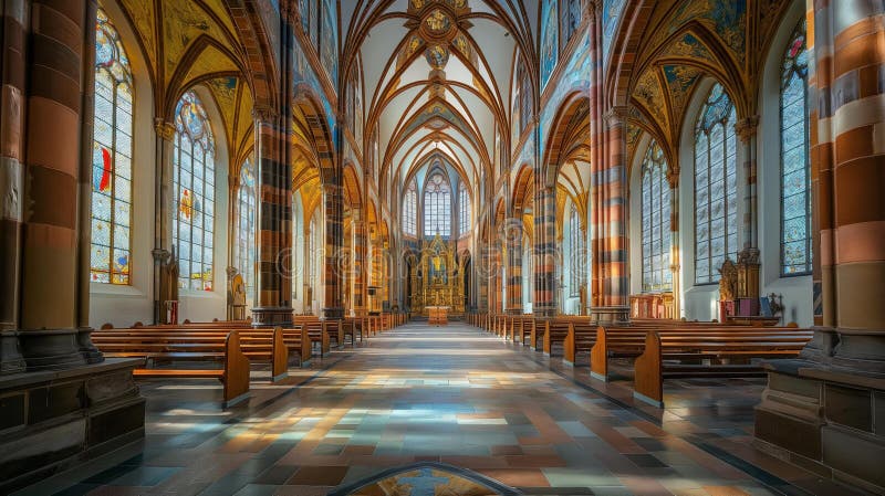 AI Generator Image of Shadow Reflection of Christ Church, Cathedral ...