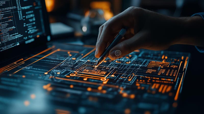 AI Generator Images of Man Working Computer Support Specialist Training ...