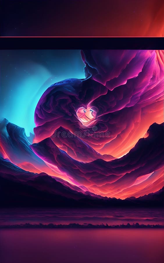 AI Generator Wallpaper for Background Graphic Stock Illustration ...