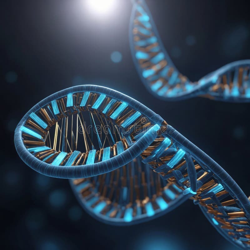 AI Genetic Engineering DNA Analysis Biotechnology Stock Photo - Image ...