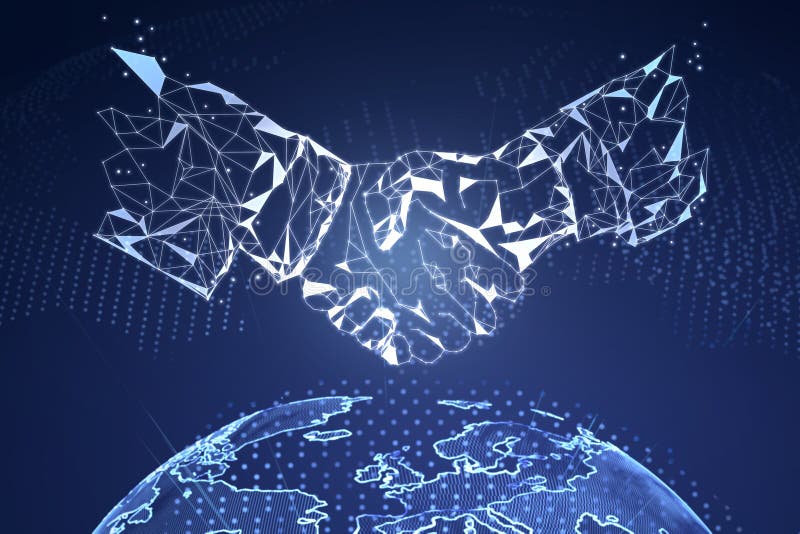 AI and Global Network Concept Stock Illustration - Illustration of ...