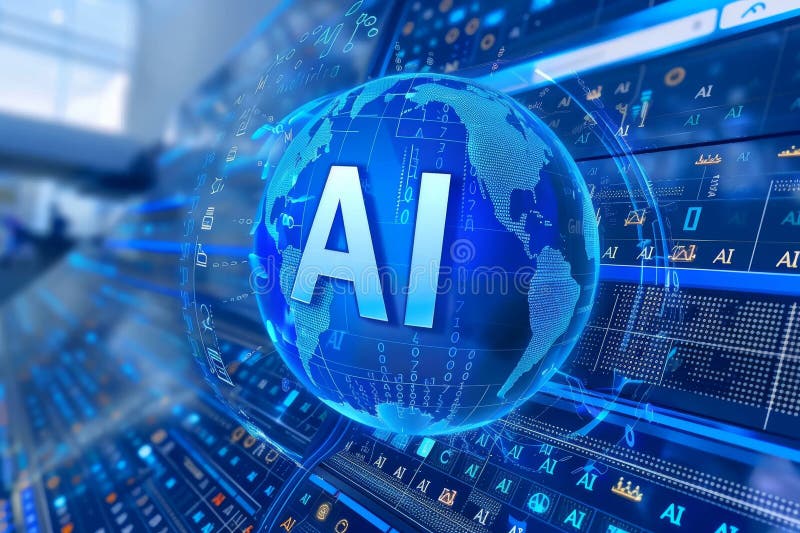 Ai Intelligence Globe Stock Illustrations – 5,546 Ai Intelligence Globe ...