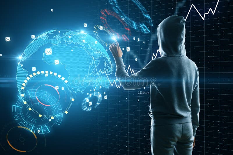 AI and hacking concept stock image. Image of computer - 154414213