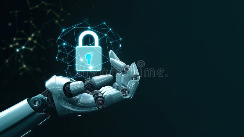 Ai Hand Holding Lock, Security and Protection of Artificial ...