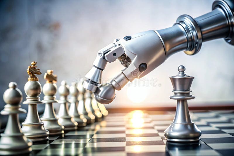 AI S Strategic Superiority: a Chess Match between Man and Machine Stock ...