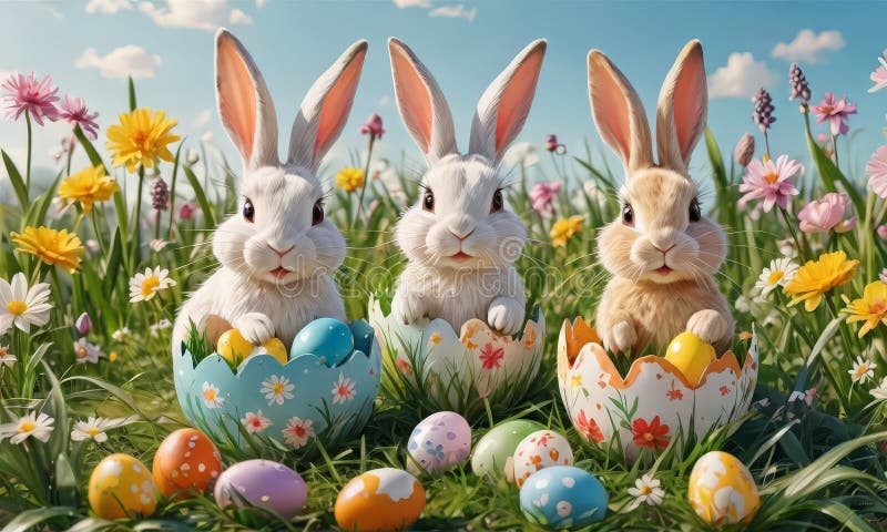 Easter Wallpapers Hd Wallpaper Stock Illustration - Illustration of ...