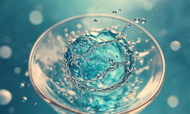 Glass filled with water stock illustration. Illustration of overcast ...