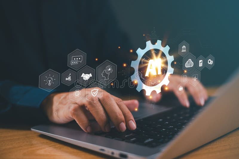 AI Help Analysis Business Concept Stock Photo - Image of website ...