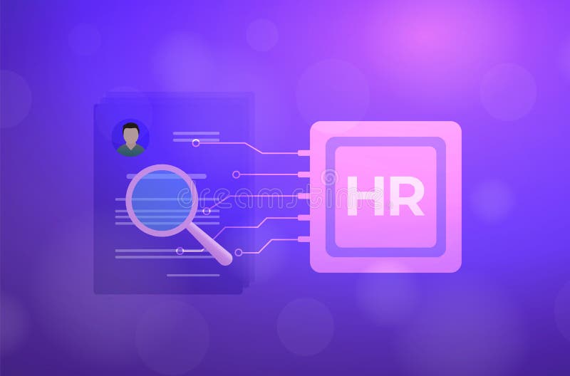 AI in HR - Human Resource Management Concept. Artificial Intelligence ...