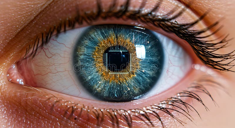 Ai Human Eye Integrated Microchip Circuitry Stock Photos - Free ...