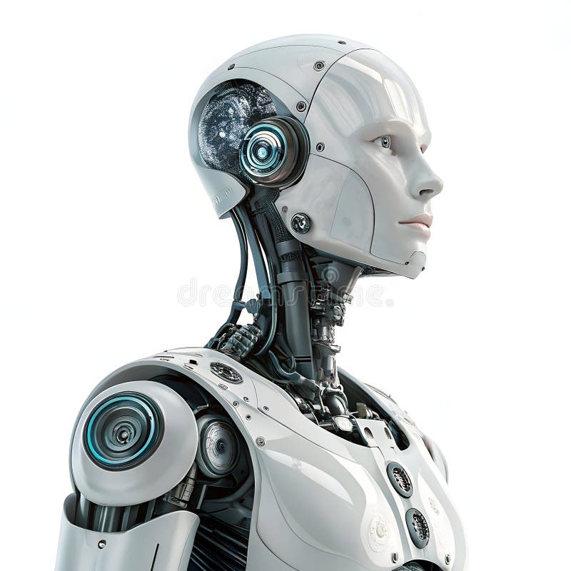 AI Humanoid Robot Icon for Artificial Stock Illustration - Illustration ...