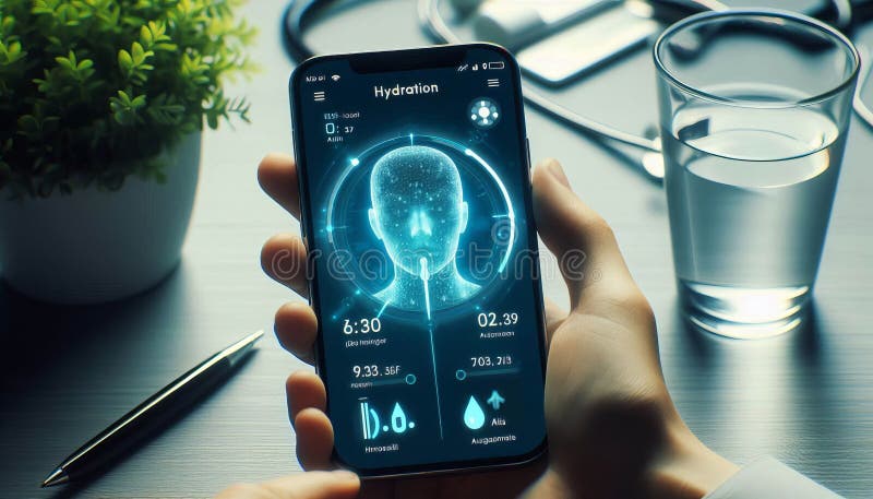 Automated Hydration Advice Stock Illustrations – 1 Automated Hydration ...