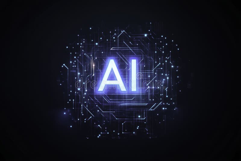 AI Icon, Machine Learning Concept Stock Image - Image of technology ...