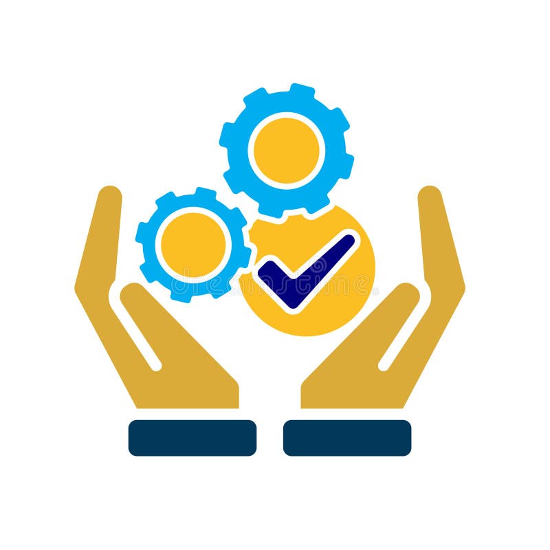 Ai Icon. AI Personal Assistant in Two Hand. Task Automation. Two Gears ...