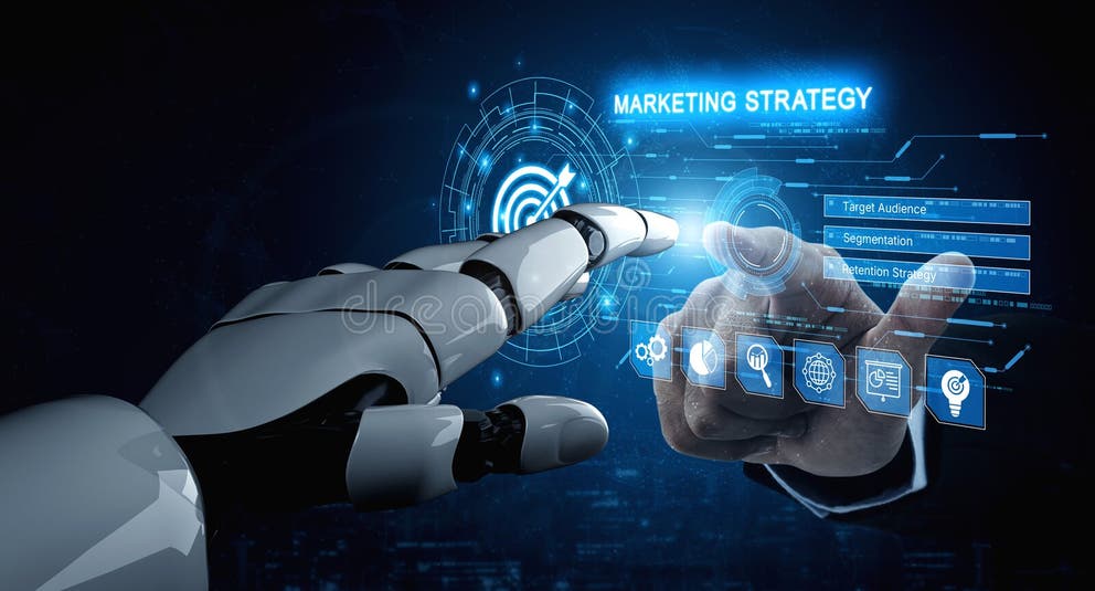 AI Identifying Target Audiences for Smart Marketing Vouch Stock Image ...