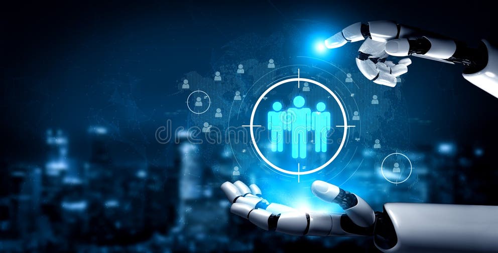 AI Identifying Target Audiences for Smart Marketing Vouch Stock Image ...