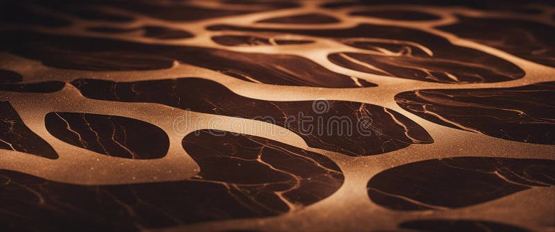 AI Illustration of an Abstract Design Featuring Swirling Dark and Brown ...
