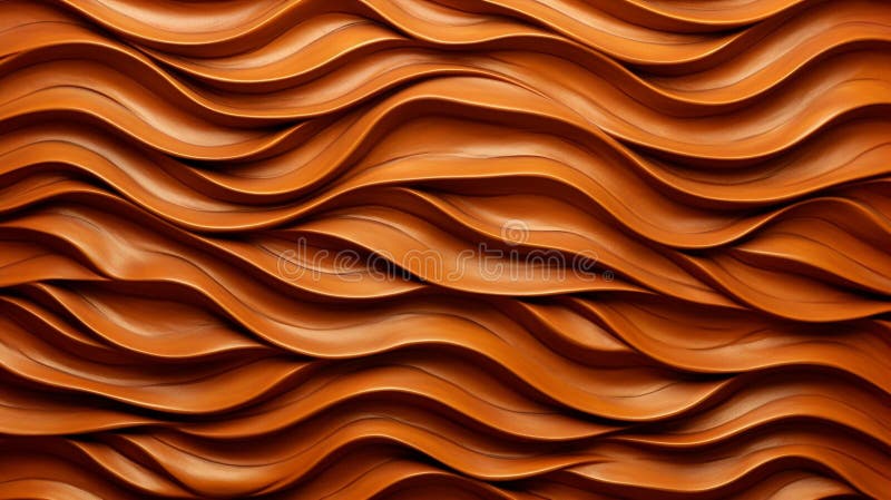 AI Illustration of an Abstract Pattern of a Wavy, Textured Wooden ...