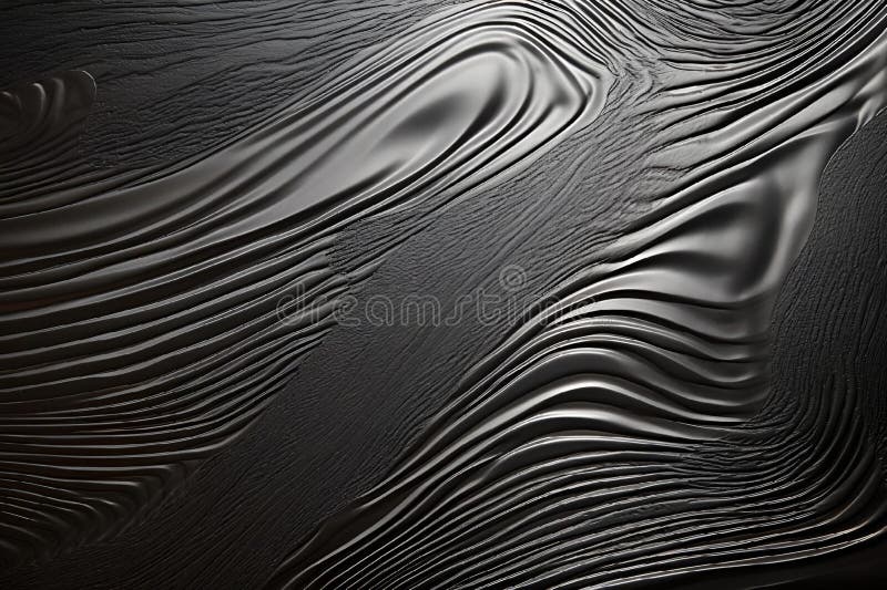 AI Illustration of a Black Damascus Panel that Reflects Ambient Light ...