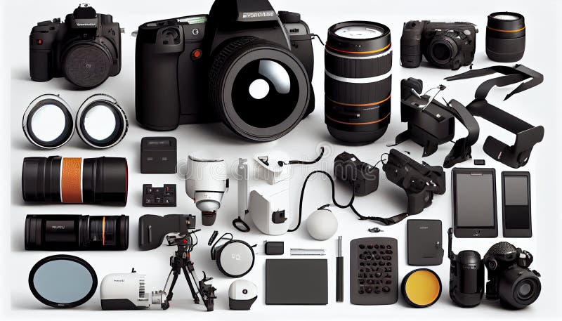 An AI Illustration of a Bunch of Different Types of Electronic ...