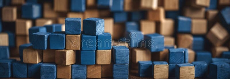 AI Illustration of a Close-up of a Game Board with a Blue Color Palette ...