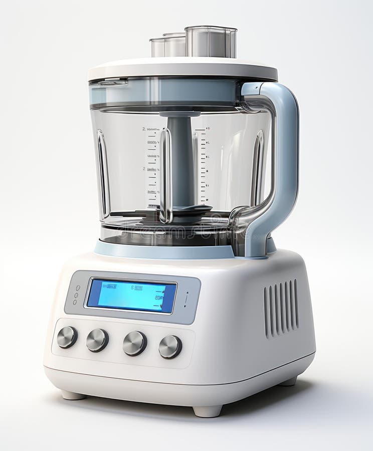 AI Illustration of an Electric Blender Against a White Background Stock ...