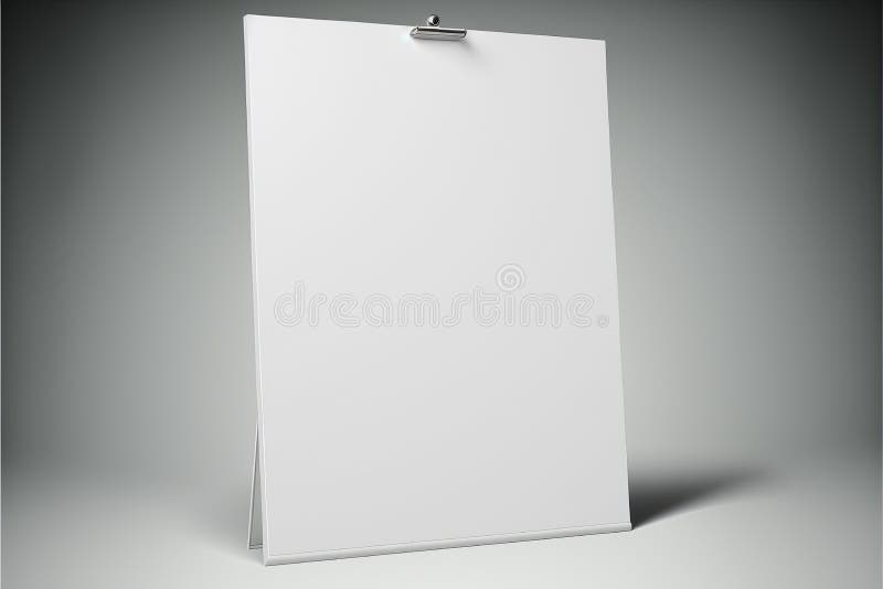 Ai Illustration of a White Paper Board Stock Illustration ...