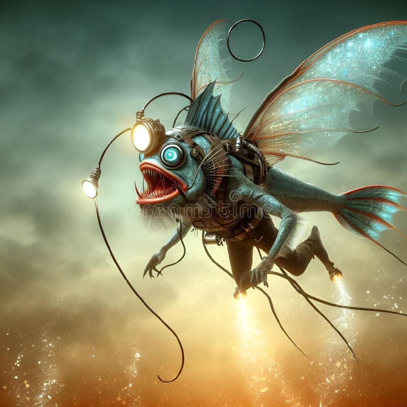 Humanoid Anglerfish Stock Illustrations – 1 Humanoid Anglerfish Stock ...