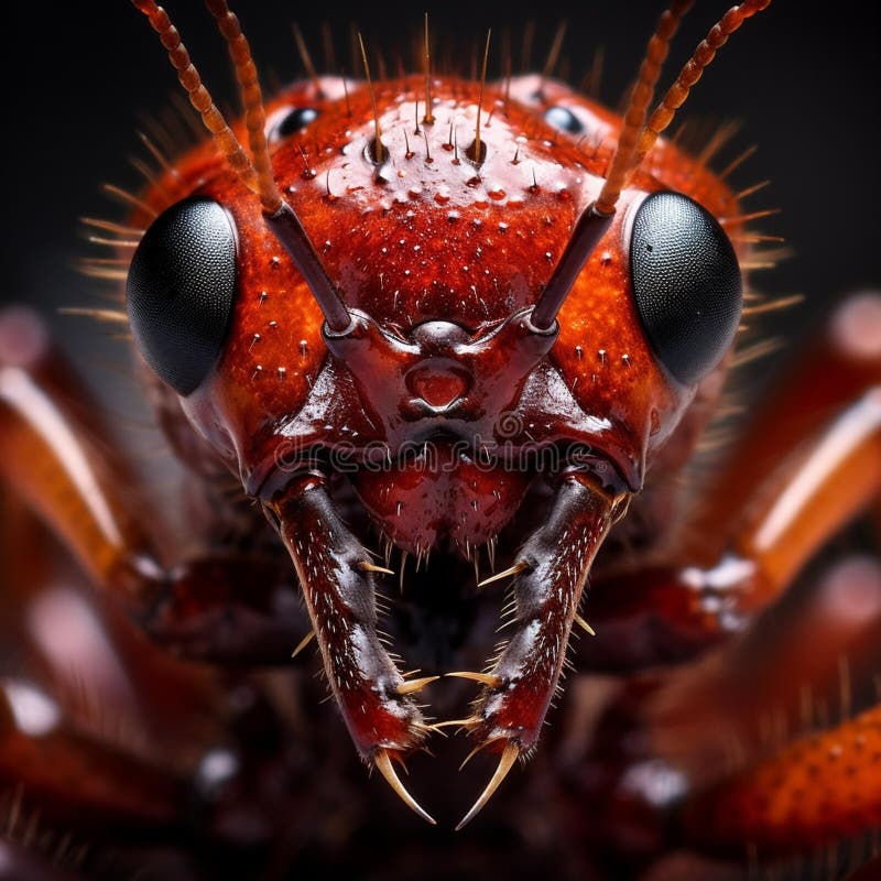 An AI Illustration of an Antelope S Head with Red, Long Claws and Very ...