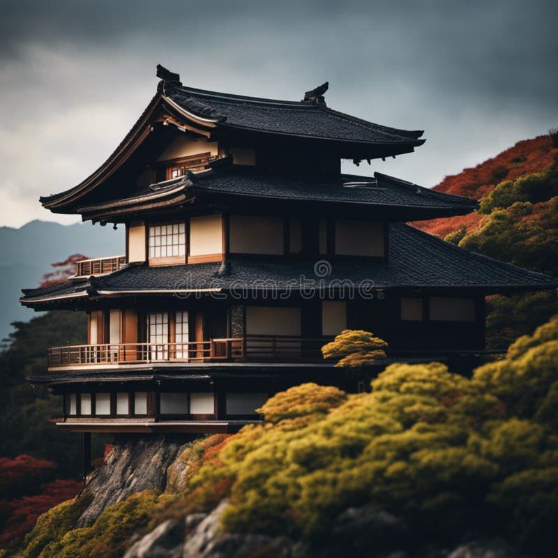 Buddhist Building in Bangkok - Modern Colored Vector Illustration Stock ...