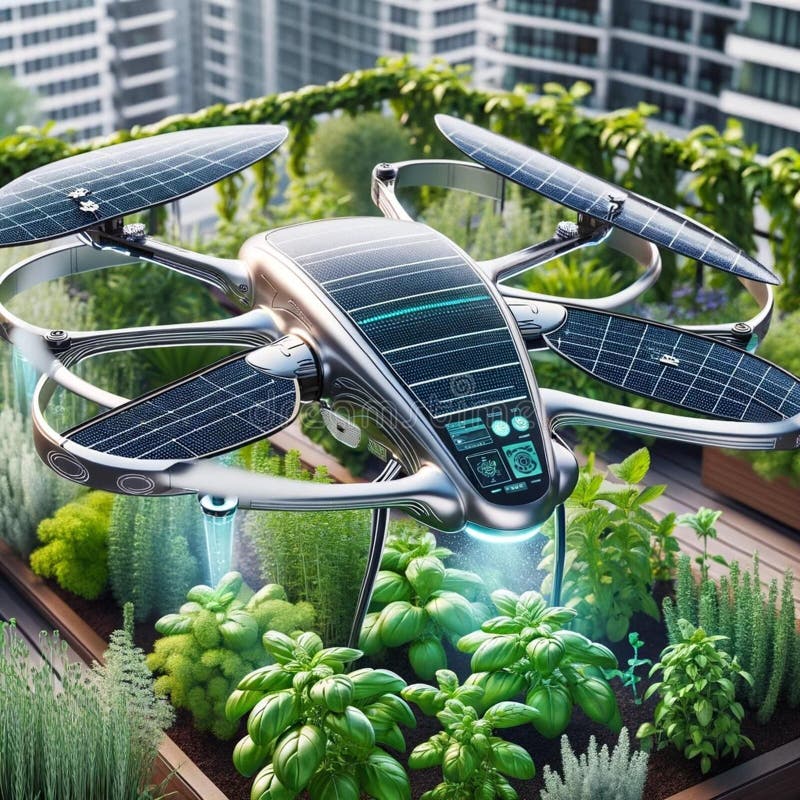 AI Illustration of an Image of an Outdoor Space Featuring a Solar ...