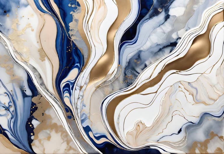 AI Illustration of a Marble-like Pattern. Stock Illustration ...