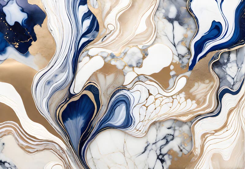 AI Illustration of a Marble-like Pattern. Stock Illustration ...