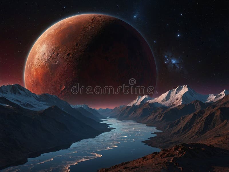 AI Illustration of Pluto Shimmers in an Ethereal Light Against the ...