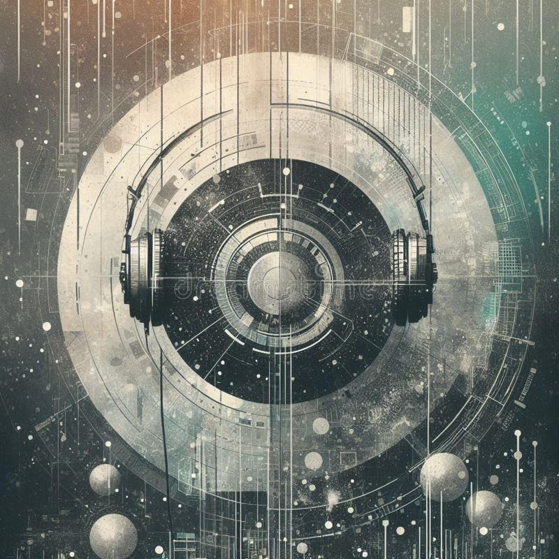 An AI Illustration of a Poster with the Words Electronic Sound on it ...