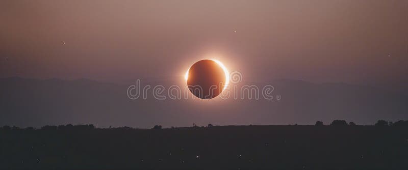 AI Illustration of the Sun Radiates Light, Forming a Halo Around a Ring ...