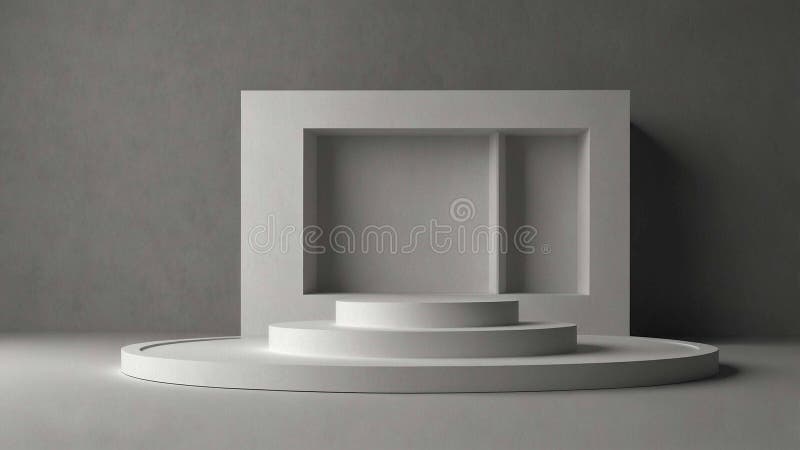 AI Ilustrator Empty Space Design with Flower Vase with Box Frame ...