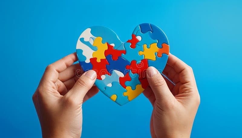 World Autism Awareness Day Concept,Hands Bringing Together a Heart ...