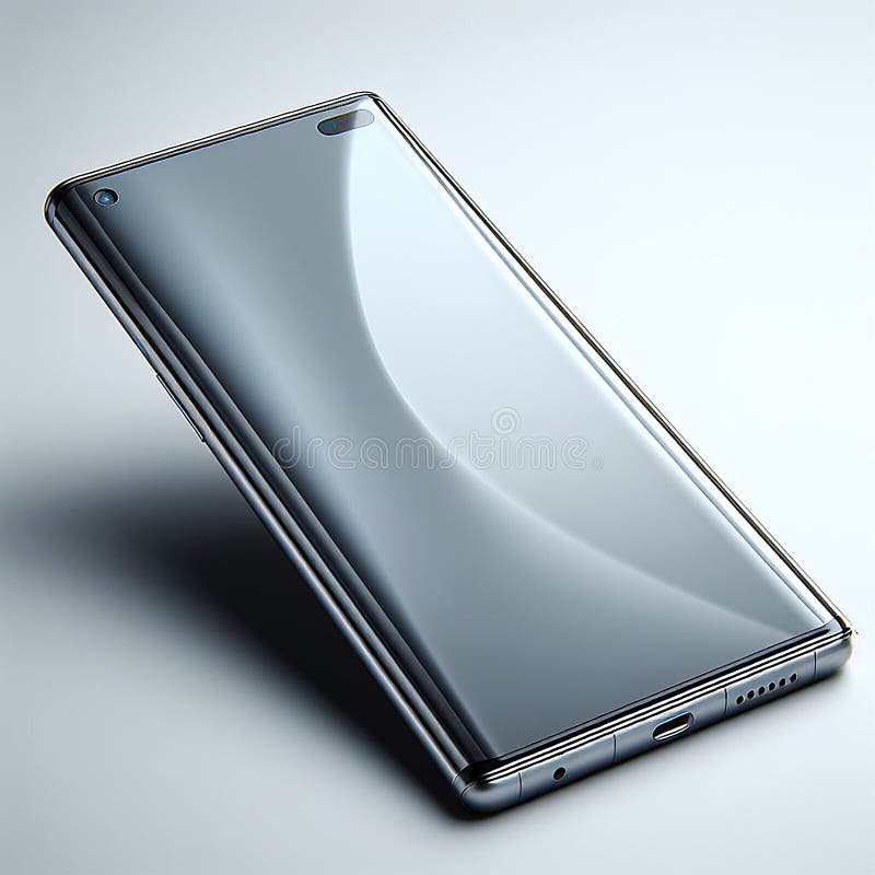 Ai Image Brand New Thin and Light Smartphone Stock Illustration ...